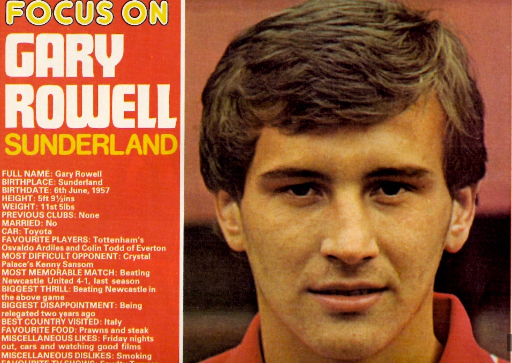 Wearside hero Gary Rowell blighted by injury at other clubs – In ...